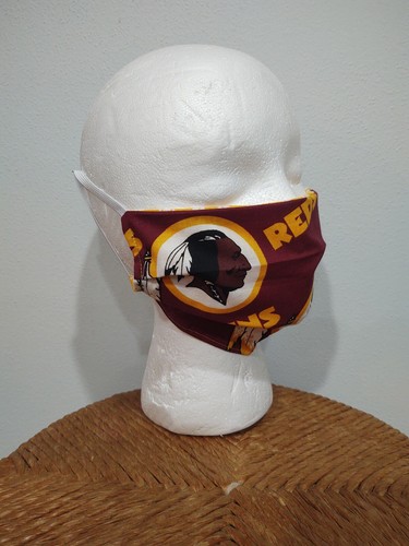 Washington Redskins Face Mask handmade 100% cotton washable two layer ...