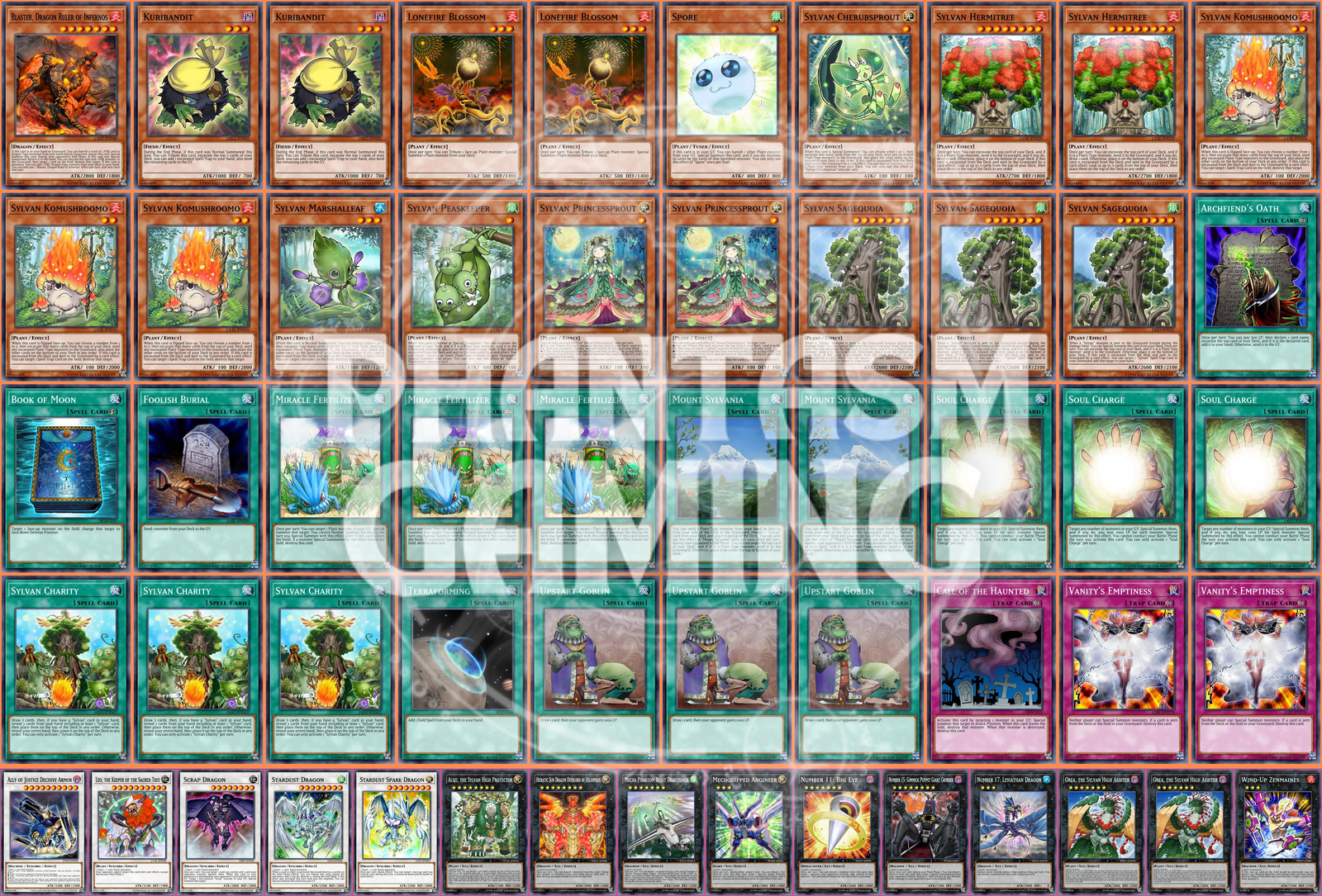 Sylvan Deck Alsei Leo Big Eye Leviathan Scrap Dragon Yugioh | eBay