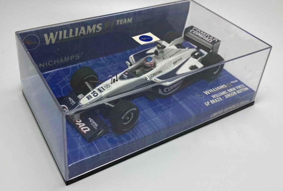 Williams F1 BMW, FW22, 1:43 Scale Diecast Model, 430 000030, Jenson ...