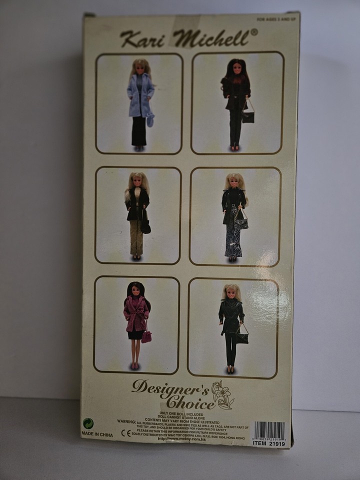 Vintage Kari Michell Rare Bendable Fashion Doll Item 21919 Designer's ...