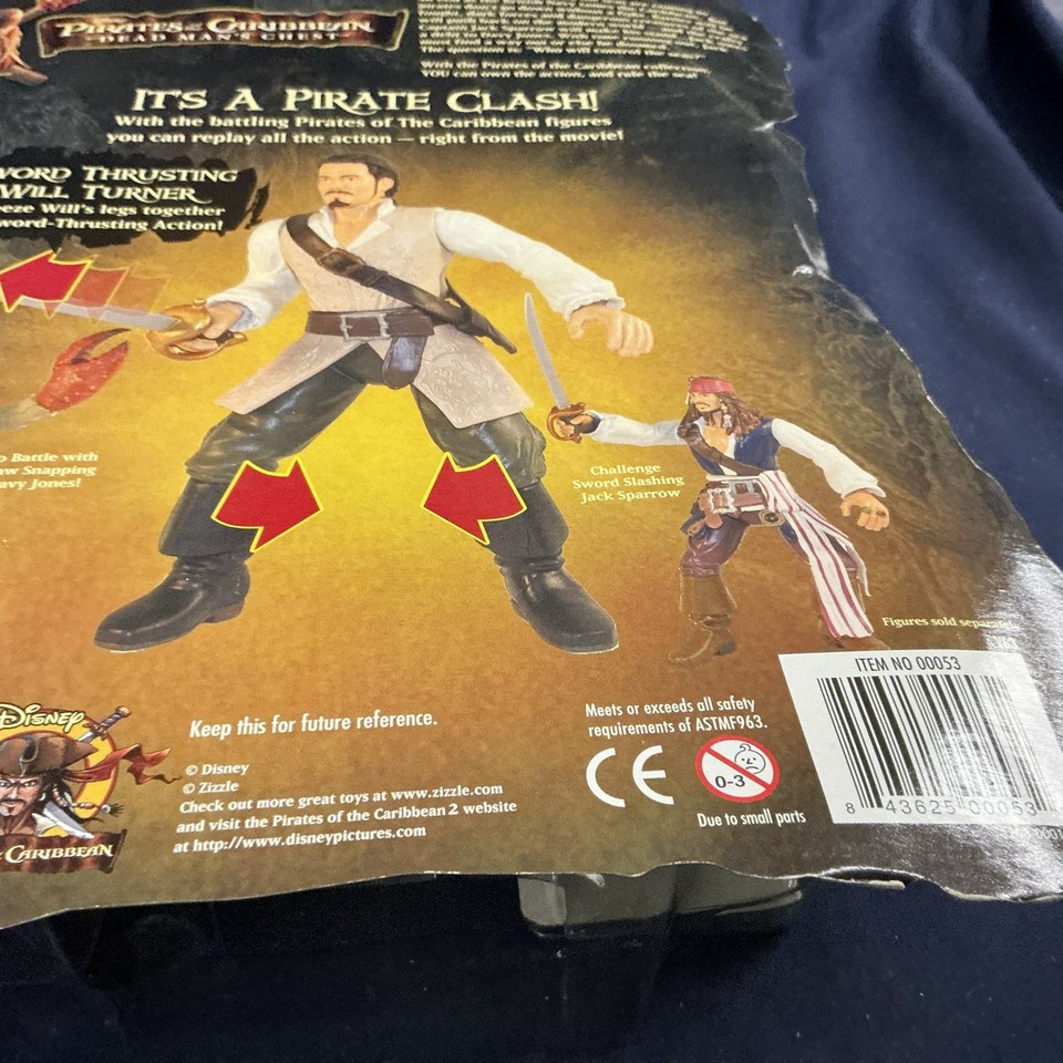 Disney Pirates Of The Caribbean Dead Man’s Chest Will Turner Action ...