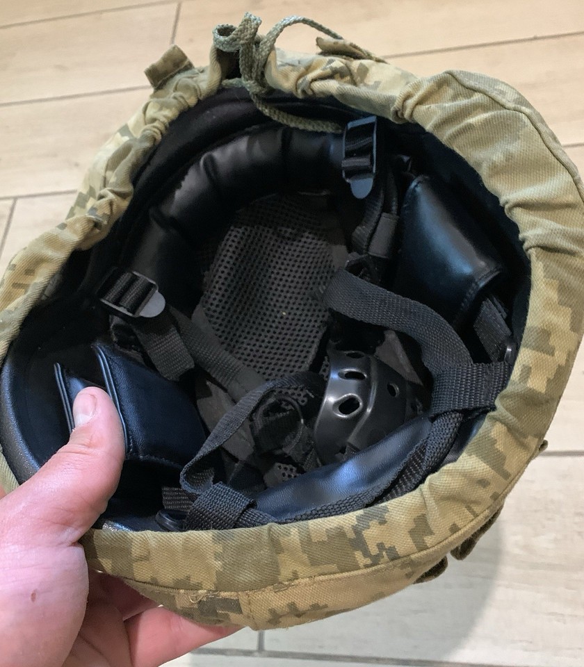 Combat Helmet Of The Ukrainian Soldier. War In Ukraine | eBay