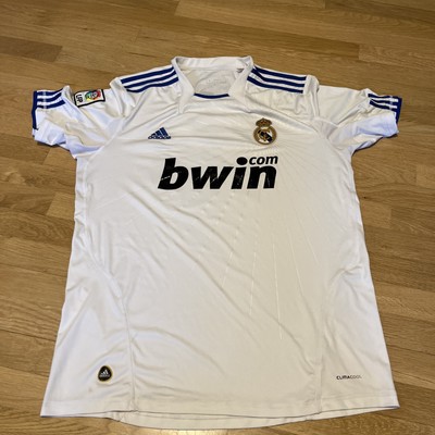 Real Madrid BWIN Logo Adidas Soccer Futbol Jersey 2010-2011 Men’s XL ...