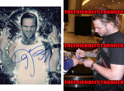 Rare JEFF HARDY signed Autographed "WWE" 8x10 Photo PROOF Hardy Boyz ...