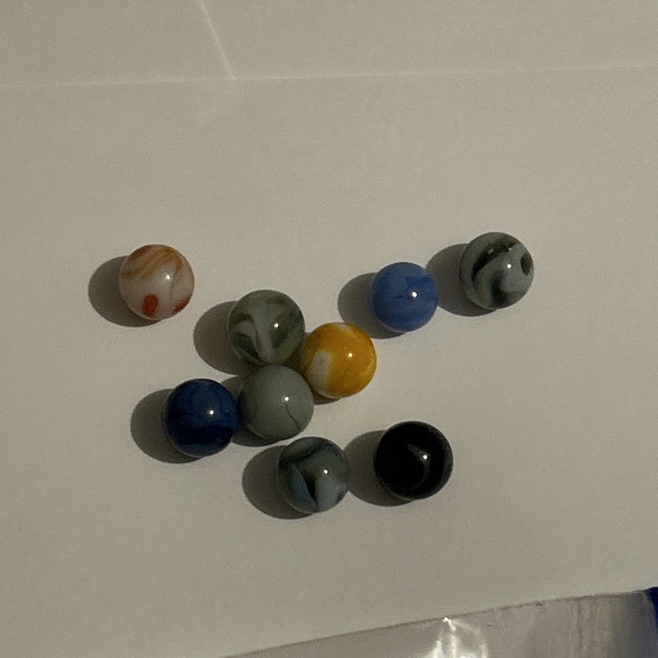 AUTHENTIC Vintage Marbles LOT of 20 - 1930-1950s ~ 8 SWIRL Marbles ...