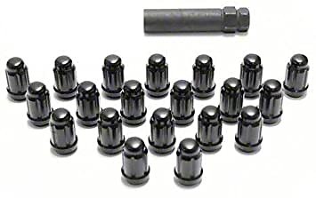 Project Kics W651B19 - 16 LUGS + 4 LOCKS Black Bullock And Nut Set 12X1 ...