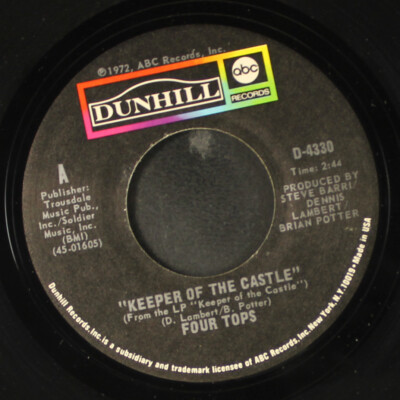 FOUR TOPS: keeper of the castle ABC DUNHILL 7" Single 45 RPM | eBay
