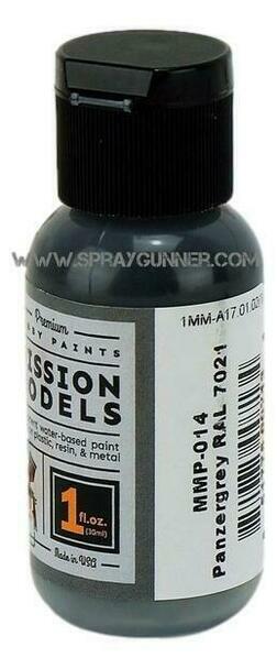 Mission Models Premium Hobby Paint Panzer Grey RAL 7021 1oz Mmp-014 for ...