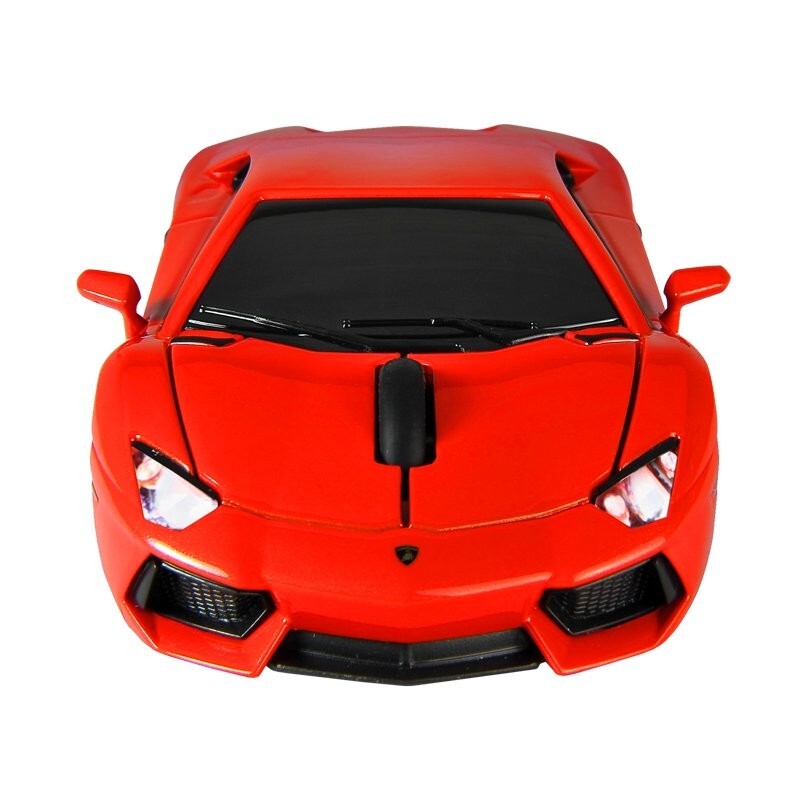 Wireless mouse Lamborghini Aventador Orange Laptop PC USB Receiver ...