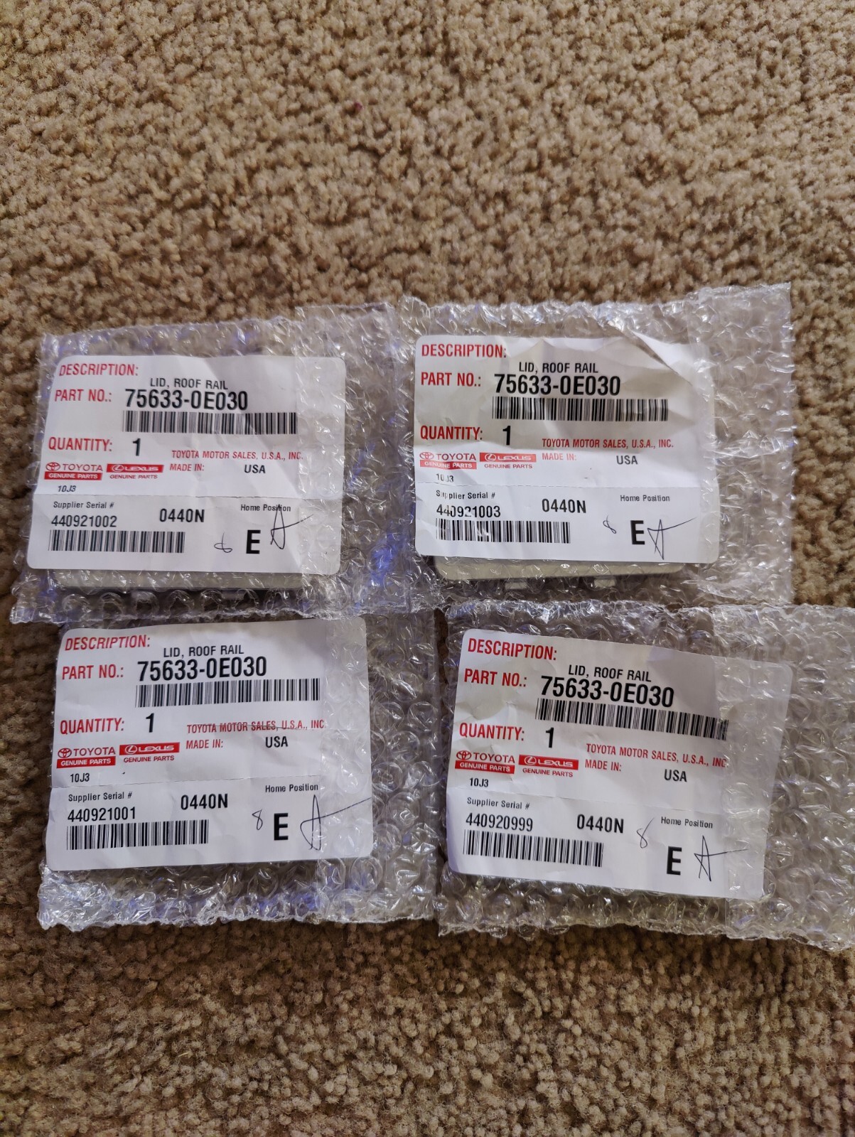 Toyota 756330E030 Genuine OEM Side Rail Cap for sale online | eBay