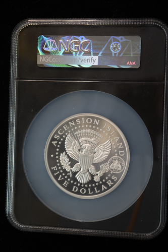 Ascension 2024 5 oz .999 Silver JFK 60th Anniv NGC PF 70 UC SIGNED Rick ...