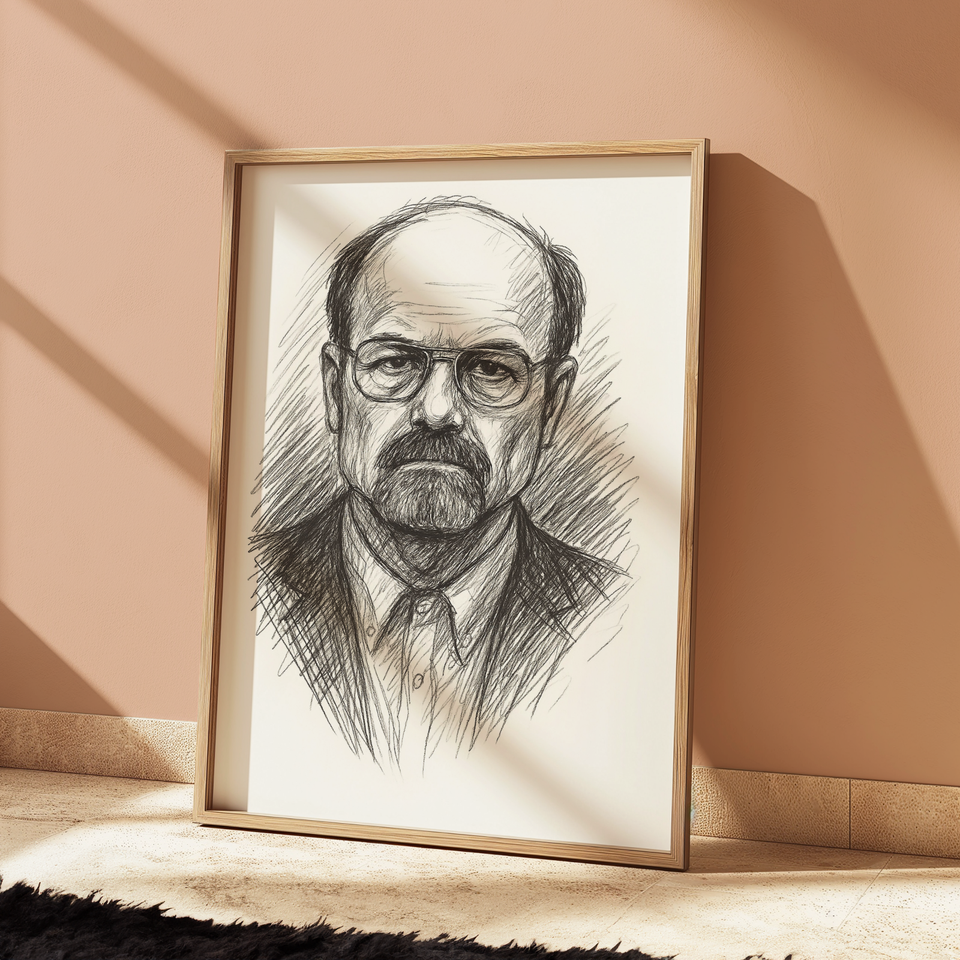 BTK KILLER DRAWING PRINT PORTRAIT SKETCH 8" x 10" SERIAL KILLER PRINT ...
