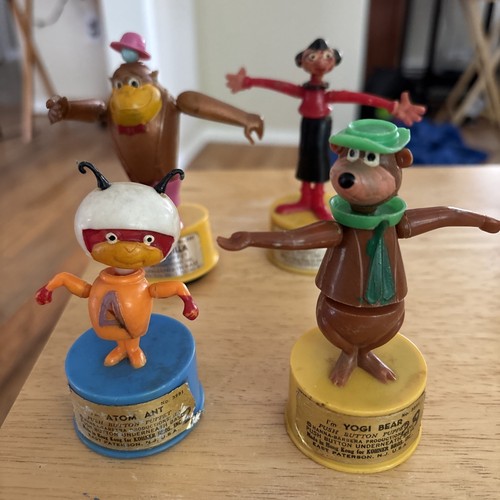 Kohner Push Puppets Magilla Gorilla, Atom Ant, Yogi Bear & Olive Oyl | eBay