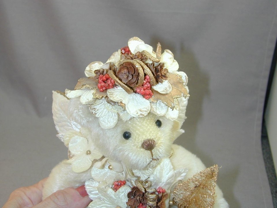 Mary Ann Wills OOAK Artisan Bear Wynter 1 of 1 Angel Jointed Mohair 10 ...
