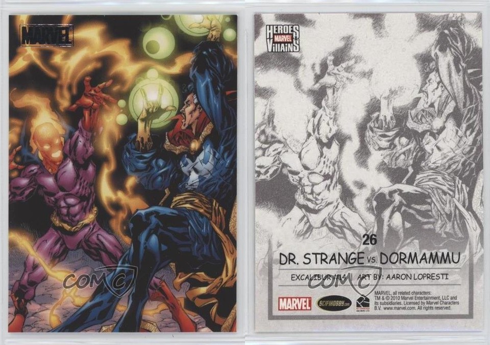 2010 Marvel Heroes & Villains Silver Doctor Strange Dr vs Dormammu #26 ...