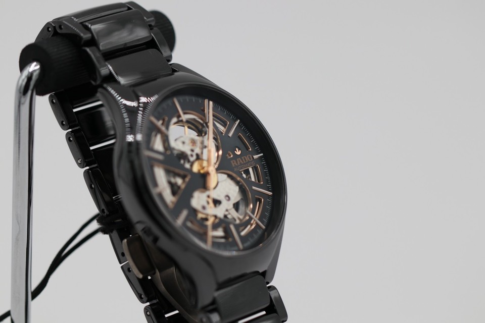 Rado Men's True Open Heart Ceramic Titanium Skeleton Automatic Watch ...