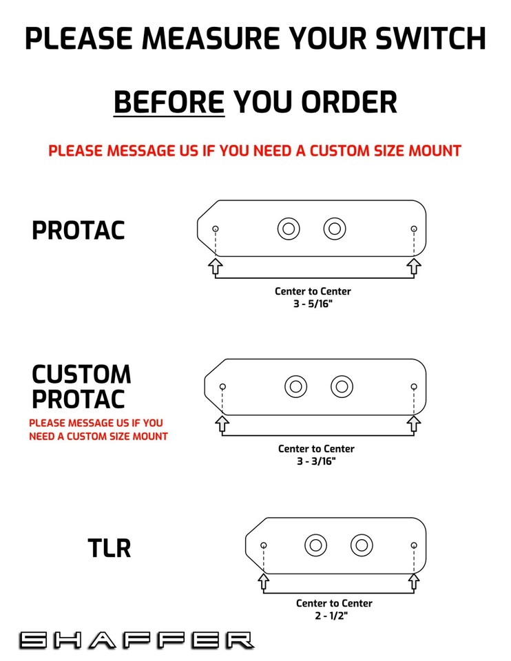 Shaffer Machining Streamlight ProTac M-Lok pressure switch mount, Made ...