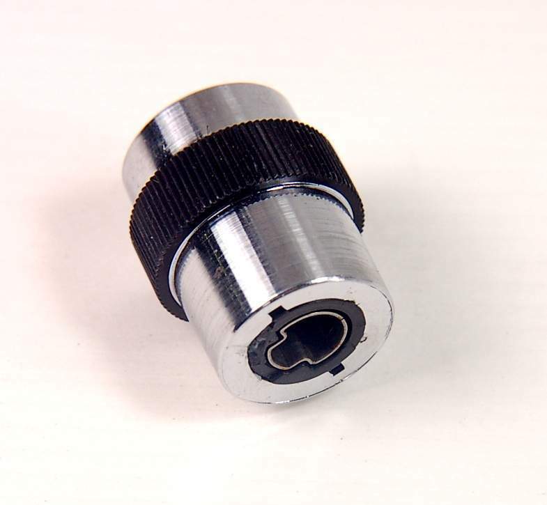 Lot of 4 Hardware Knobs, 1/4" Flattened Shaft. Stereo, HI-FI Amplifier ...