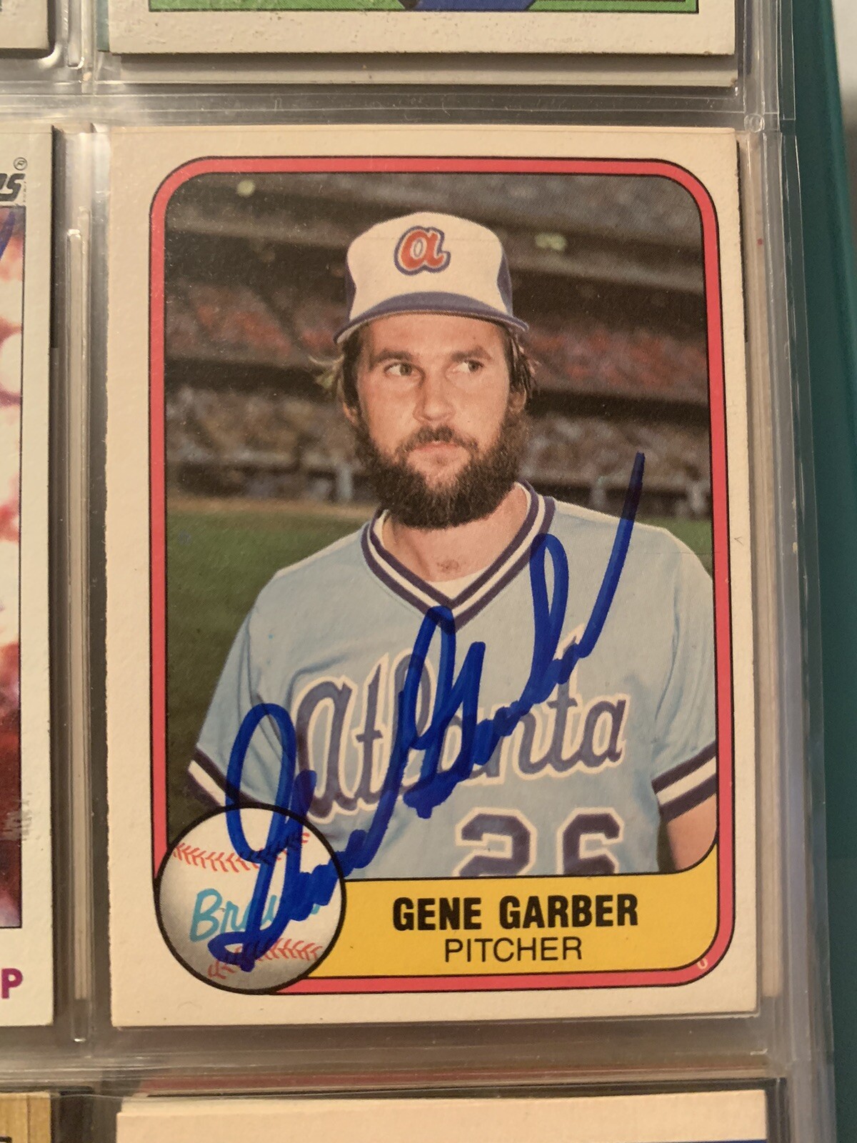 Lot of 10 Gene Garber baseball cards. 1 card autographed | eBay
