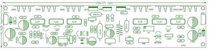 Hifi L10 Stereo Power Amplifier board / Kit 200W+200W 1943/5200 Power ...