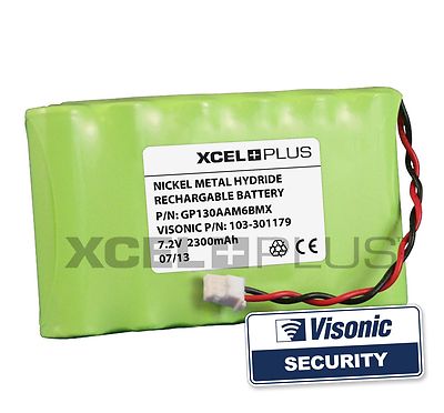 Visonic Powermax Complete High Capacity Control Panel Alarm Battery 103 ...