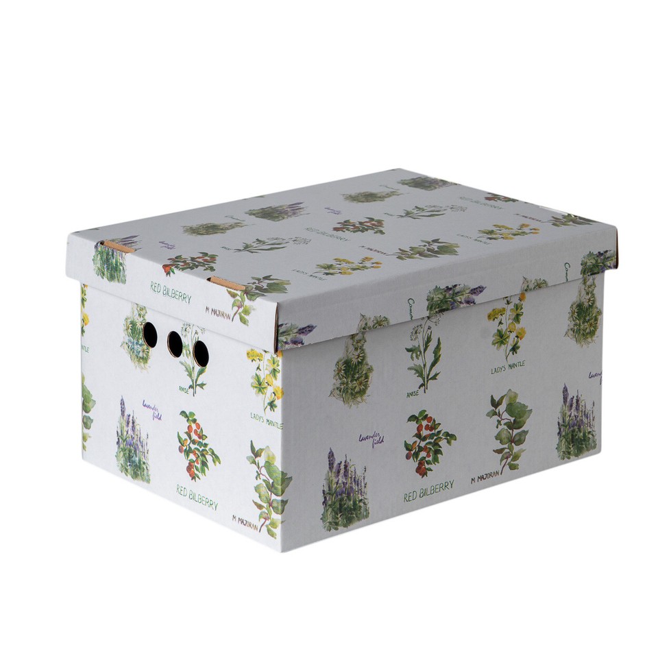 STYLISH 2pc Decorative Storage BOXES with Lid ARCHIVE A4 Box Cardboard ...