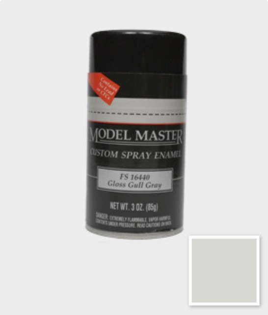 Model Master 3oz Spray Fs36440 Flat Gull Gray 1930 Testors for sale ...