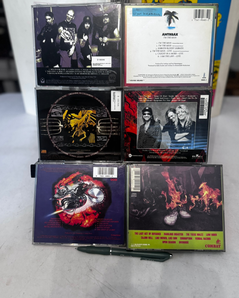 6x Heavy Metal CD Lot Judas Priest Pantera Exodus Anthrax Overkill ...