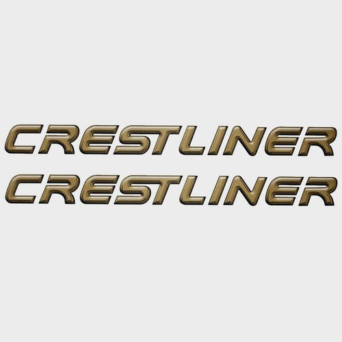 Crestliner Boat Brand Decal 139049-01 | Copper Logo Stickers (Pair) | eBay