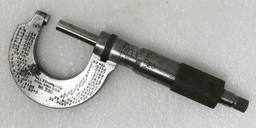 L.S. Starrett Cat. No. 230 Micrometer Machinist Tool Early Works | eBay