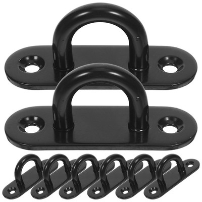 Stainless Steel Hoist Seat Ceiling Mount Hooks Heavy Duty Pad Eye Plate ...
