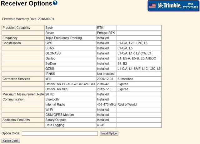 Trimble R10 RTK Base & Rover GPS GLO BEI GAL GNSS and accessories for ...