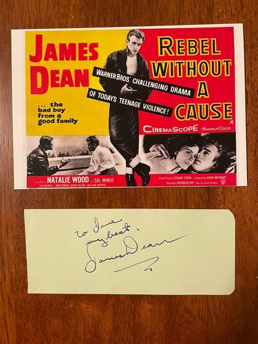 Hollywood Actor James Dean Signed Autograph Signature | eBay