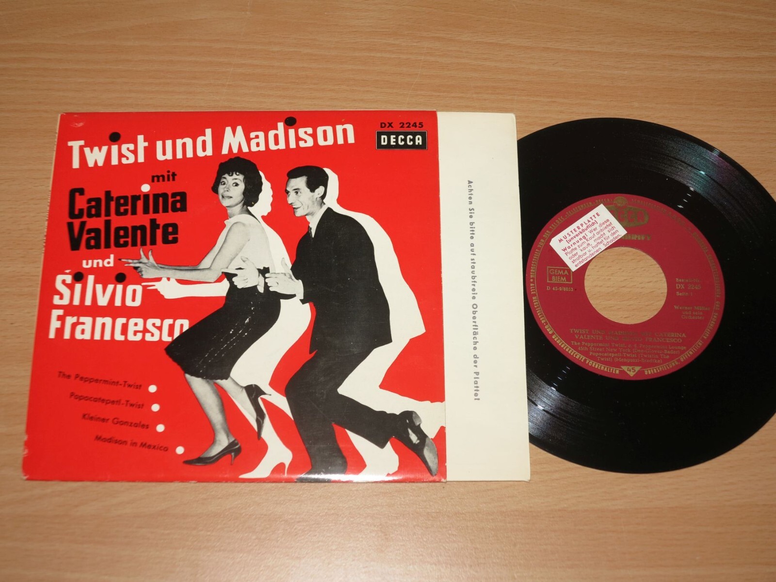 Caterina Valente Promo EP 7" Single - Twist and Madison / 1962 German ...
