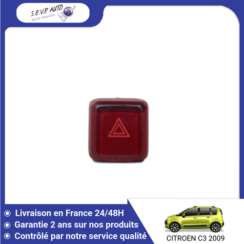 🇫🇷 BOUTON DE WARNING CITROEN C3 PICASSO 2008- 6242PZ ♻️ | eBay