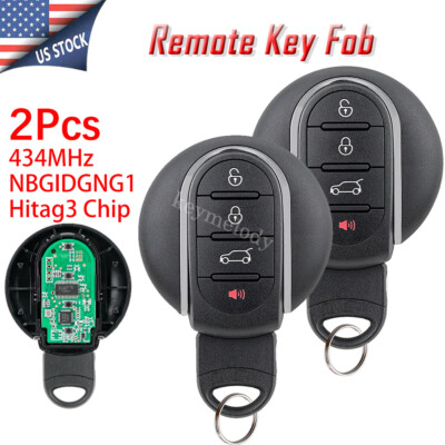 2 Remote Control Key Fob NBGIDGNG1 for Mini Cooper Clubman Countryman ...