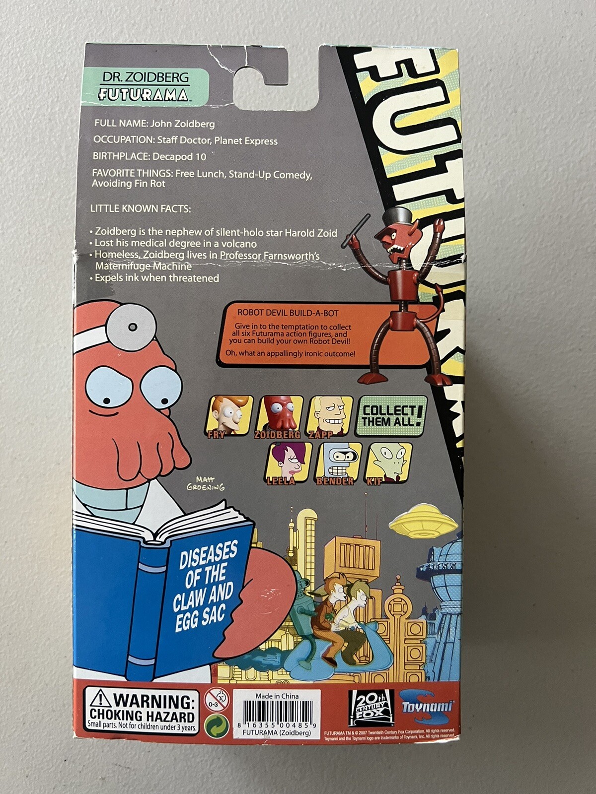 zoidberg futurama Toynami action figure in box Complete dr zoidberg | eBay