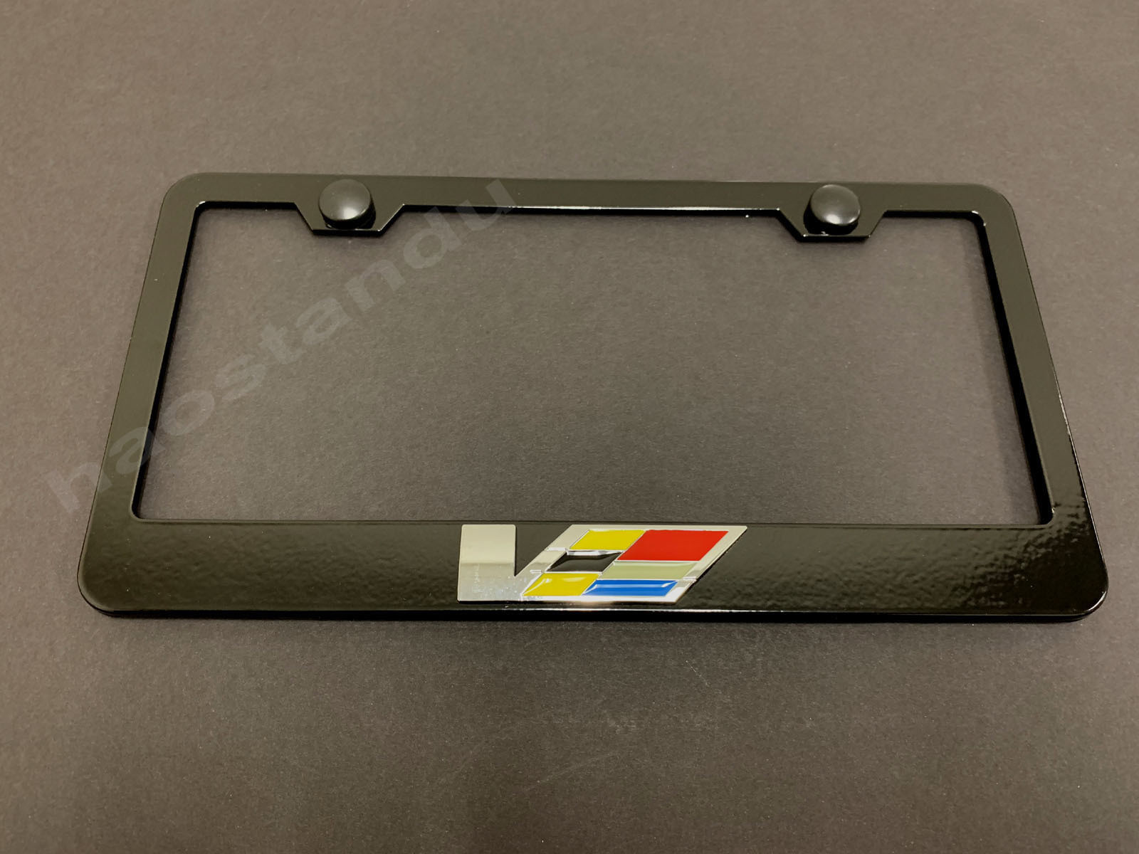 1x ATS/CTS/CT4/CT5 V (LOGO) 3D Emblem BLACK Stainless License Plate ...