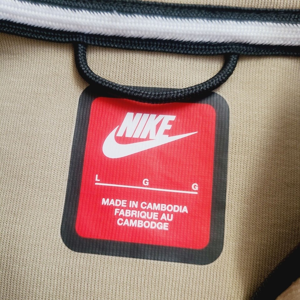Nike Sportswear Tech Fleece Zip Up Hoodie FB7921-121 Size L Beige | eBay