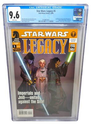 Star Wars Legacy #5: CGC 9.6 : 2006 Dark Horse, 1st appearance Konrad ...