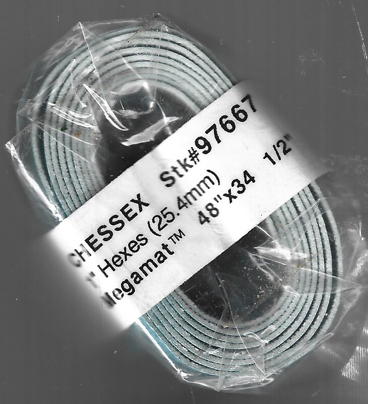 Megamat 34.5" X 48" Vinyl Game Mat 1" Hex Chessex 97667 NEW In Sealed ...