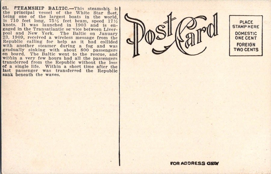 Cruise Ship Boat - Featured on Great Vintage Nautical Postcard a/31 ...