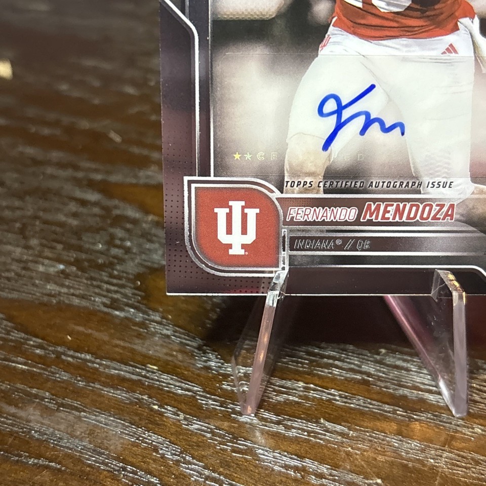 2025 Fernando Mendoza Indiana Heisman Winner? Bowman Chrome 1st Auto | eBay