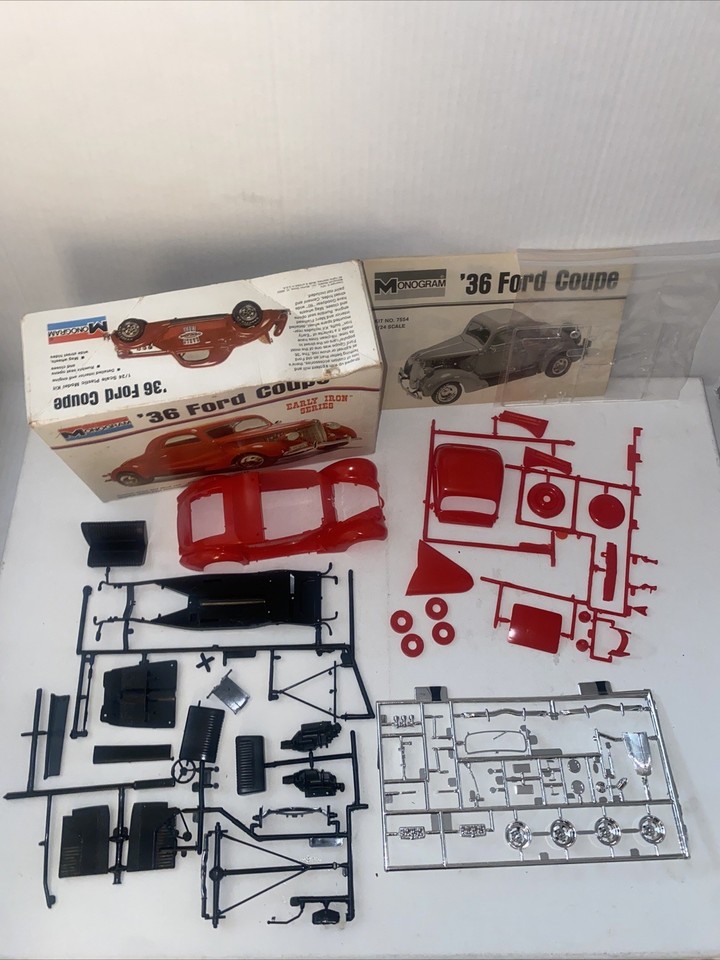 Monogram 36 Ford Coupe Car Model Kit Early Iron Series | eBay