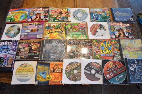 Lot of 24 PC Games,Older Versions,Hidden Object,Slots,Farming,Untested ...