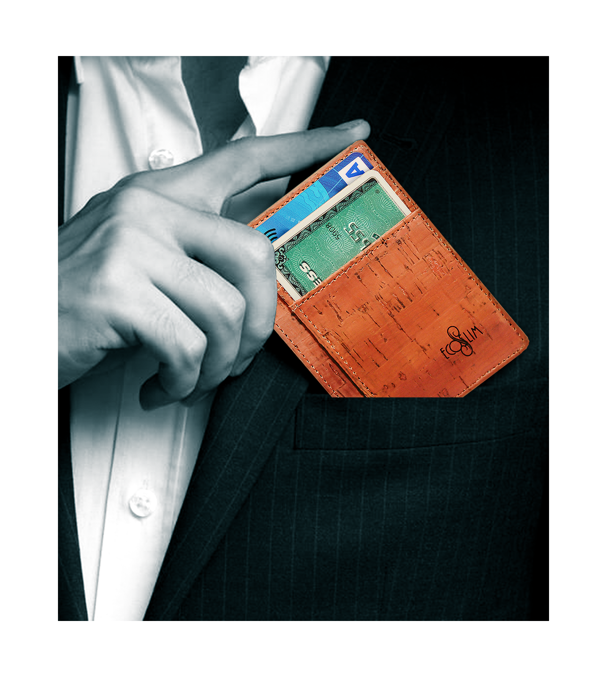 ECO SLIM Front Pocket Wallet Slim Minimalist RFID Credit Card Holder | eBay