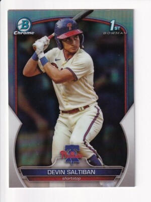2023 Bowman Draft Devin Saltiban 1st Chrome Prospect Refractor | eBay