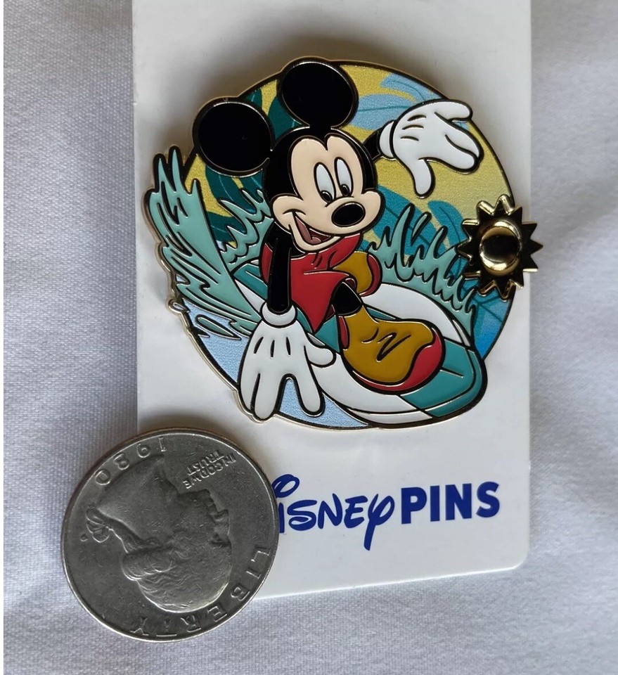 Disney Parks Mickey Mouse Beach Surfing Surfboard Summer 2024 Open ...
