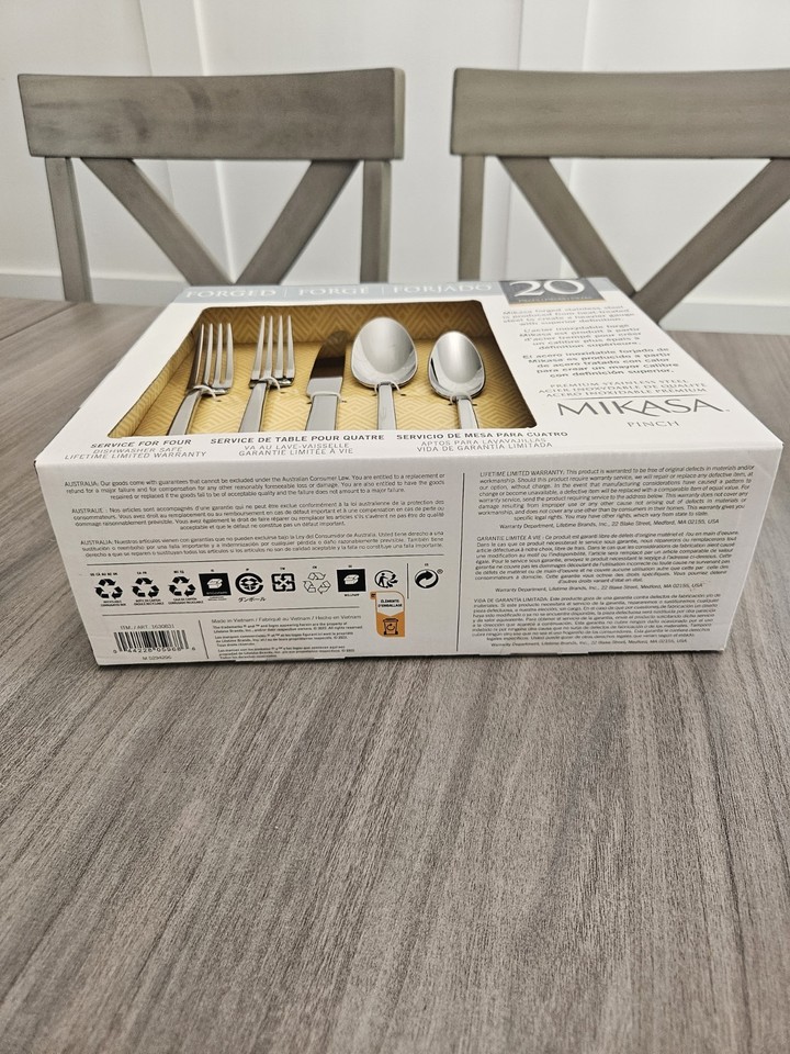 Mikasa Forged Silverware 20 pieces. Service For Four. NIB | eBay