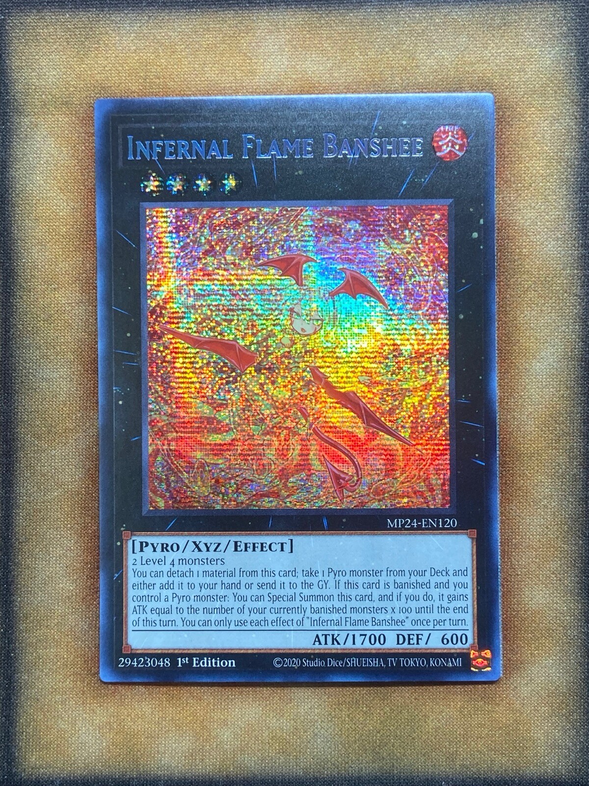 Yugioh Infernal Flame Banshee MP24-EN120 Secret Rare 1st Ed NM | eBay